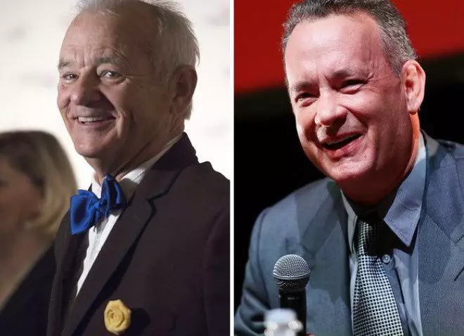 Bill Murray paliko Tom Hanks dešinėje