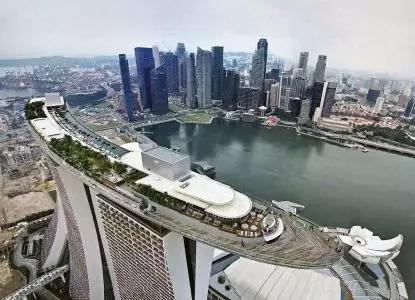 Marina Bay Sands - Vista dall'alto