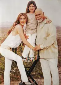 Celine Dion kasama ang kanyang asawa at anak na lalaki