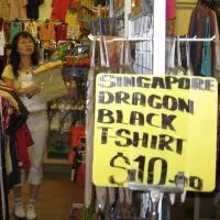 Shopping i Singapore.