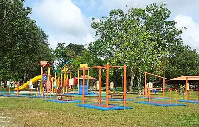 Children's playground in the park Miniature