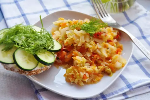 Kohlkohl mit Tomaten wechseln