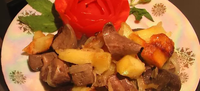 Wie man Leber mit Kartoffeln braten kann