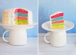 Cake Rainbow Recept