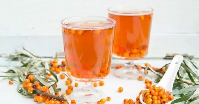 Morse dari Sea Buckthorn - Sifat dan Resep yang Berguna dari Beku dan Berries Segar