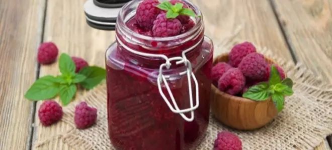 Malina Jam z Mint brez kosti