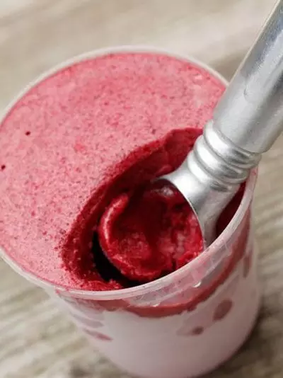 Cherry sorbet.