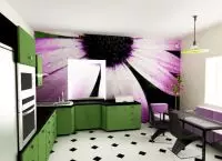 Wall mural to the kitchen 3D 1