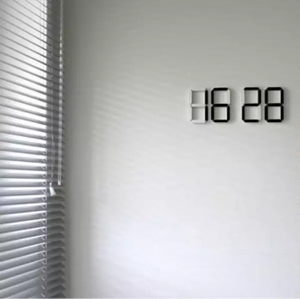 Electronic wall clock.