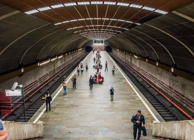 Metro station possess a unique design