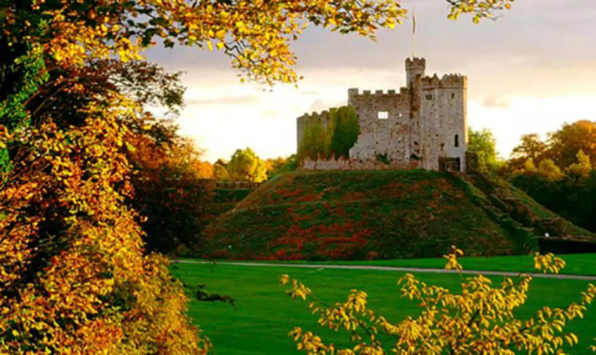 Utsikt over Cardiff Castle