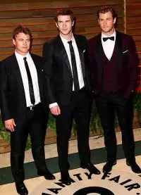 Luke, Liam y Chris Hemsworth