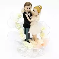 Figuras de bolo de matrimonio