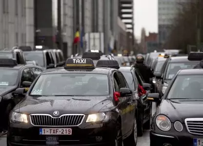 Teksi di Brussels.