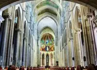 Decoración de interiores de la catedral.