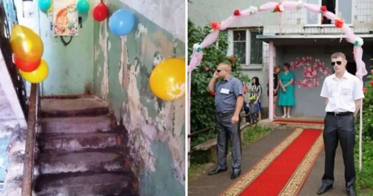 Zoals in ons land, zijn ingangen versierd vóór de bruiloft: 25 moordenaar foto's