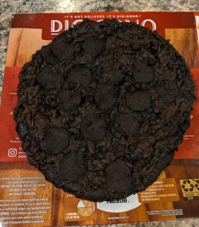 pizza queimada