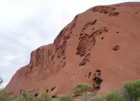 Ang ibabaw ng Mount Uluru.