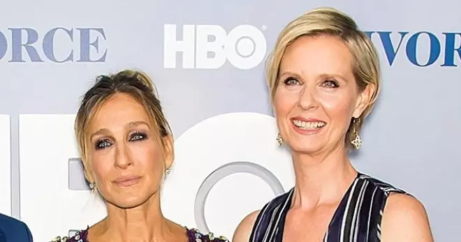 Sarah Jessica Parker û Cynthia Nixon serdana pêşandana fîlimê 