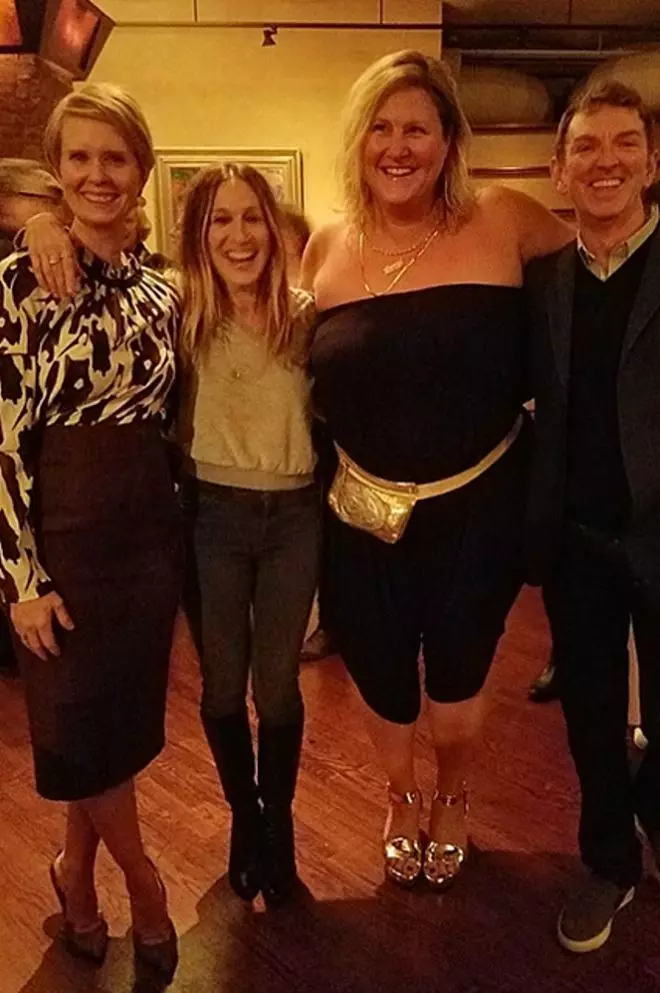 Cynthia Nixon, Sarah Jessica Parker, Bridget Eversett, Michael Patrick King