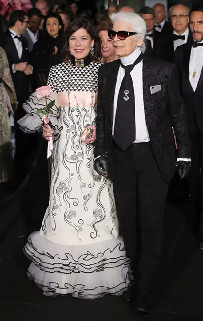 Princess 캐롤라이나와 Karl Lagerfeld