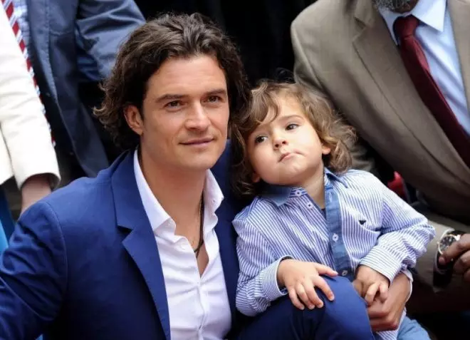 Orlando Bloom con hijo Flyn