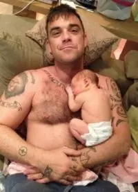 Robbie and son