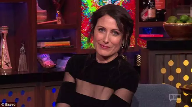 Frame from the Watch What Happens Live show with Liza Edelstein