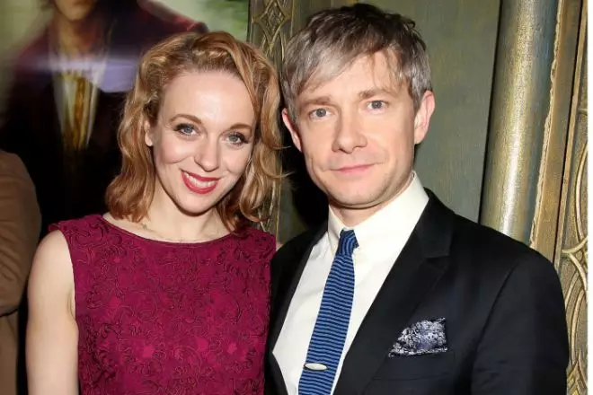 Amanda Abbington اور مارٹن Frman.