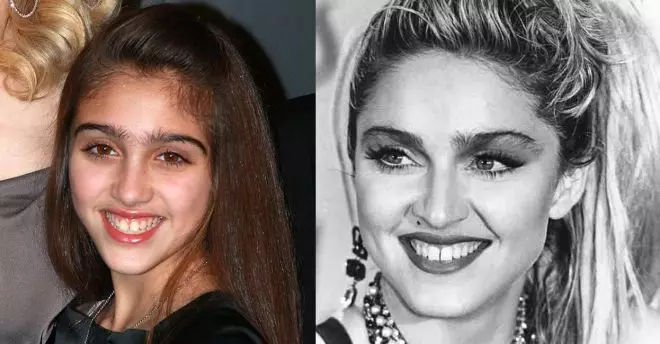 Madonna og Lourdes Leon Chickon