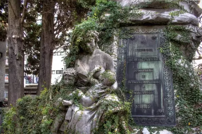 Standbeeld op Buenos Aires Cemetery