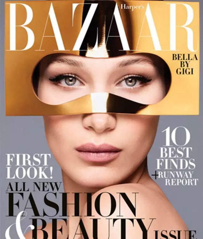 Bella Hadid di Cover Bazaar Harper's