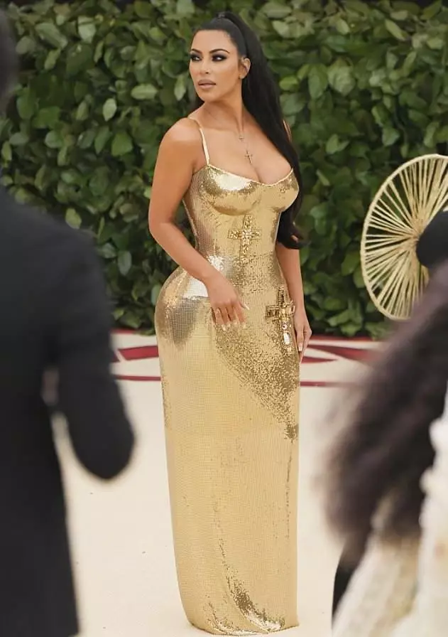 Kim Kardashian v pondelok na stretnutí Gala 2018