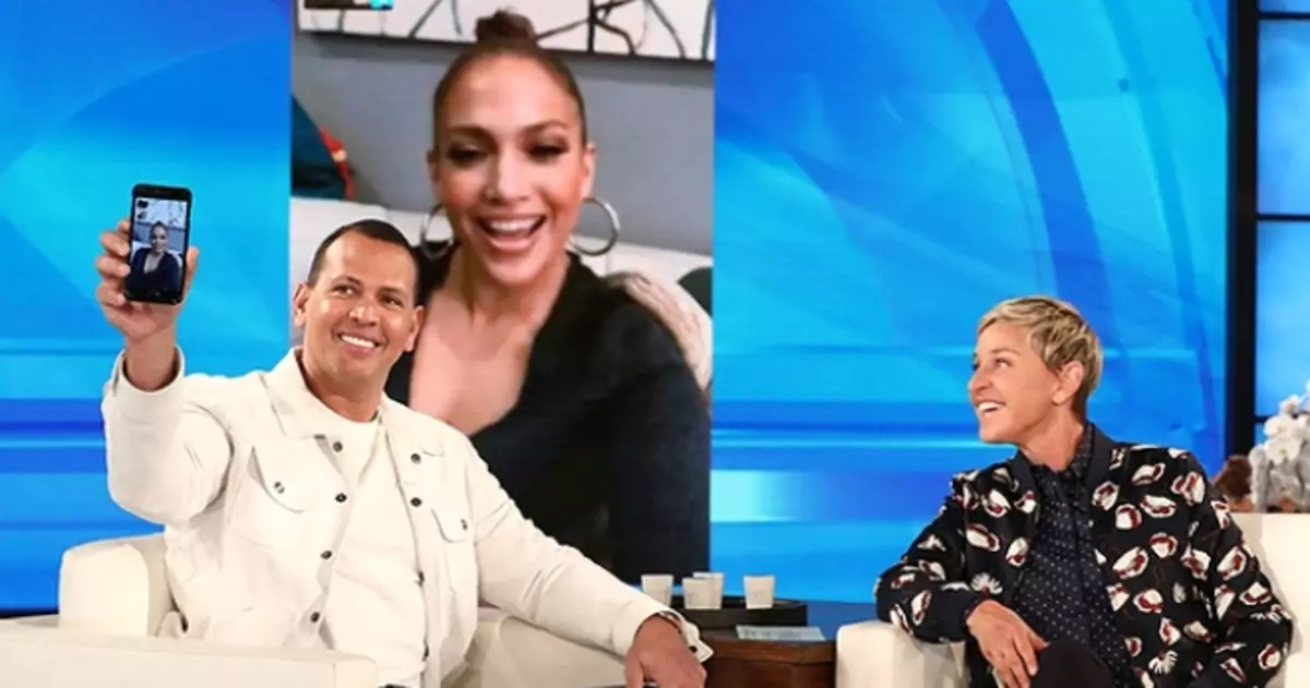 Alex Rodriguez, Jennifer Lopez ile buluşmanın Ellen Degerenes 