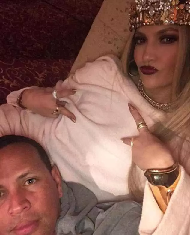 Alex Rodriguez with Jennifer Lopez