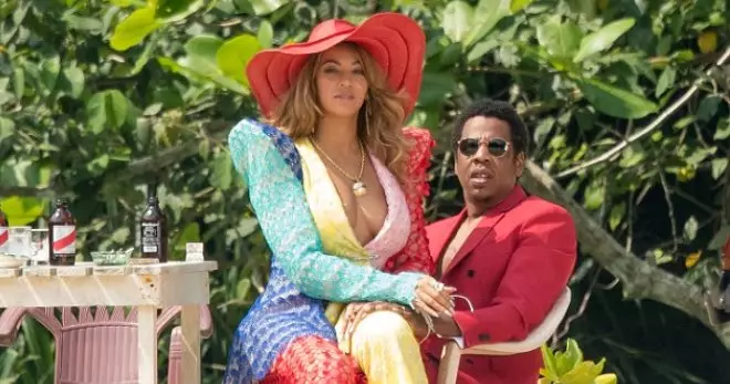 Beyonce ja Ja Zi meeldivate fännide helge foto tulistada ühes Jamaica rannast