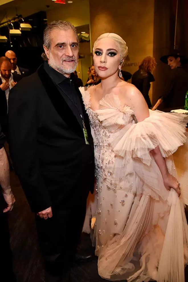 Lady Gaga com pai Joseph Jermanott