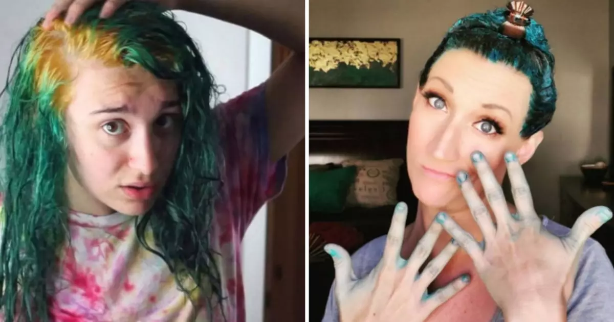 25 koszmarów, gdy ludzie postanowili malować włosy