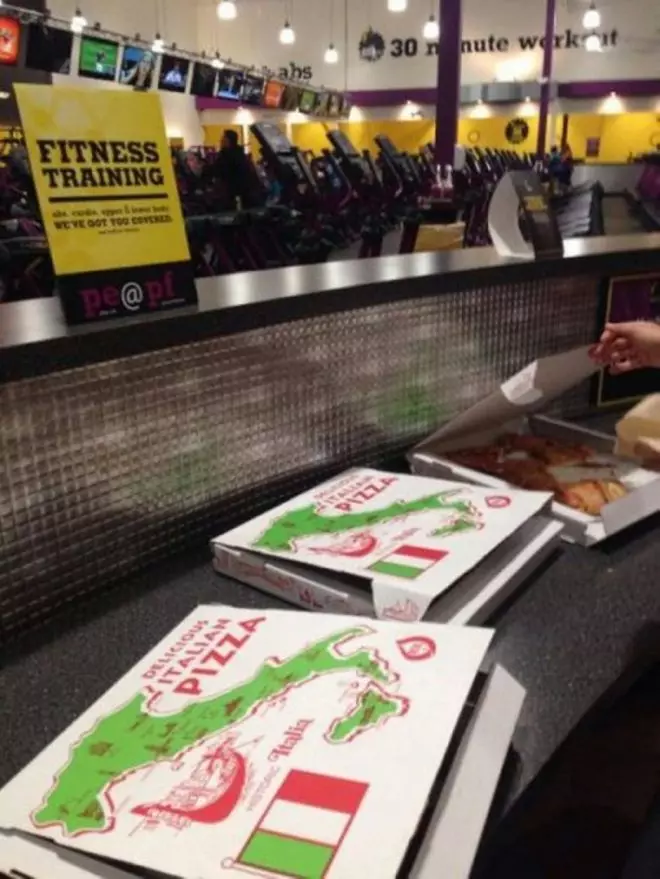 Gym na pizza.