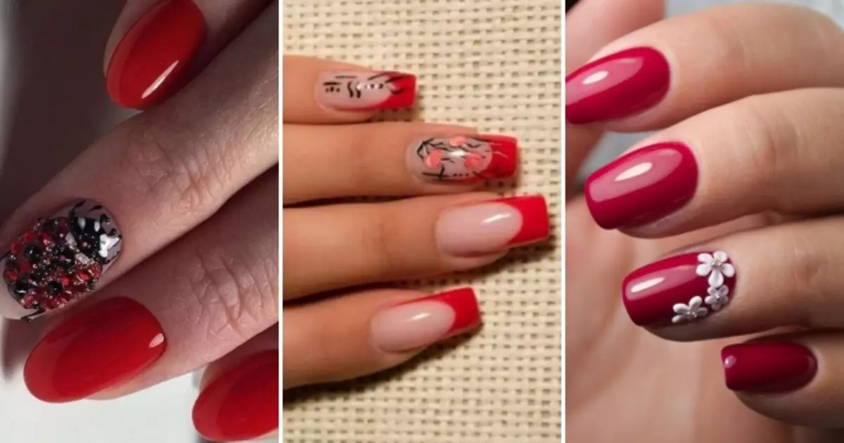 La manicura vermella 2017 - Fotos de les millors idees