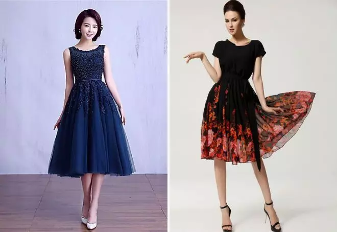 The most beautiful dresses with a lush skirt - short, midi and long, evening, cocktail and casual, black, red and white 19410_6