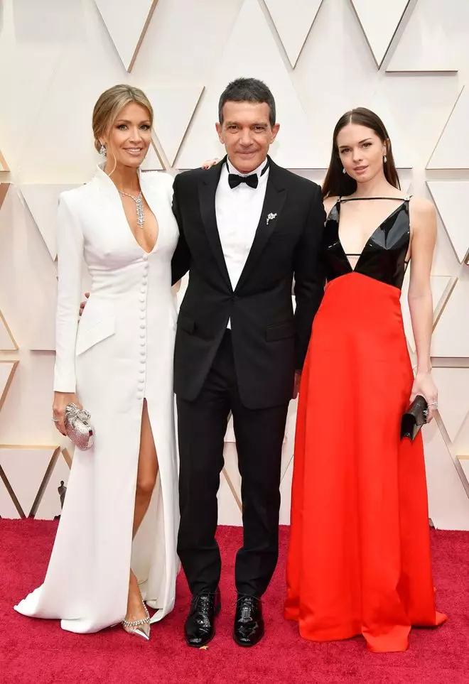 Anton Banderas pẹlu Nicole Kempel ati Ọmọbinrin