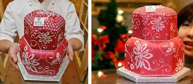 Torta de diamante de natal