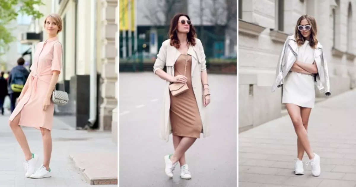 Jurk mei sneakers - wat sil stylisten sizze?