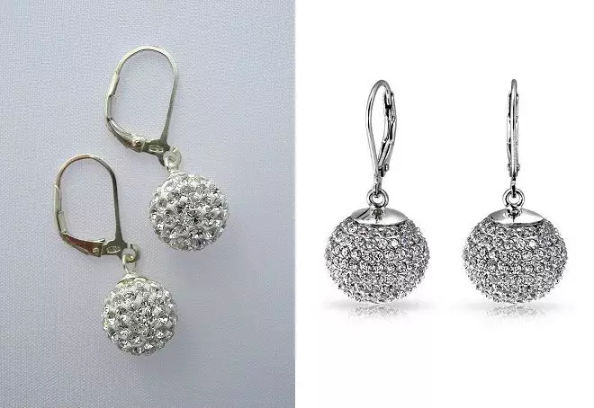 فیشني Swarovski ګوشوارې - ګولډن، سپینو زرو، Puses، مجنووووووووووووووووووووووووو، (carnation)، ته وسپاره، Rhinestone 20657_14