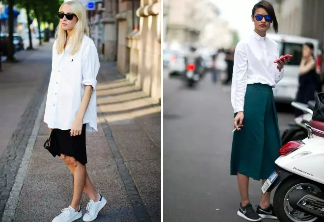Camisa blanca de las mujeres con estilo - clásico, largo, oficina, playa, sobrarve, con manga larga, corta y sin bordado 21171_18