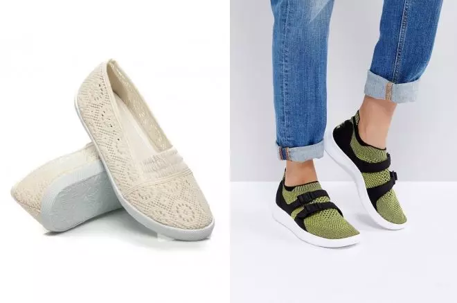 Slipons - hvað er það, hvað eru: leður, denim, blúndur, prjónað, með skinn, rhinestones, á skóm, vans, ECCO, KEEDDO, ADIDAS, Gucci, Michael Cors 21172_6