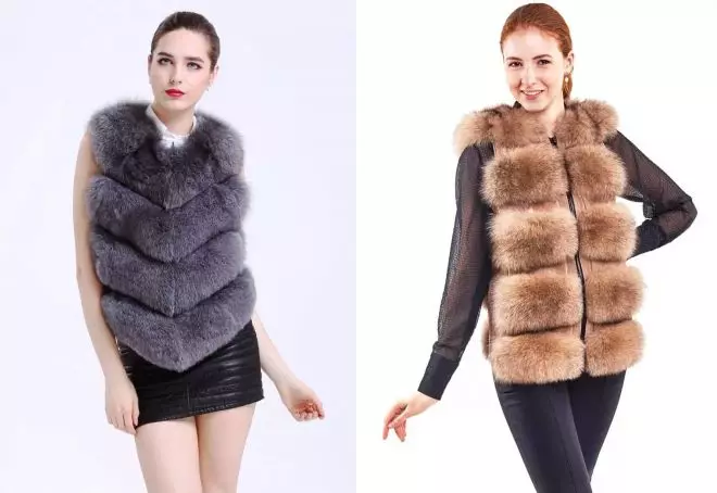 Fashionable Fur Furgeons from Sands - Transformer, Hooded, White, Pink, Brown 21304_9