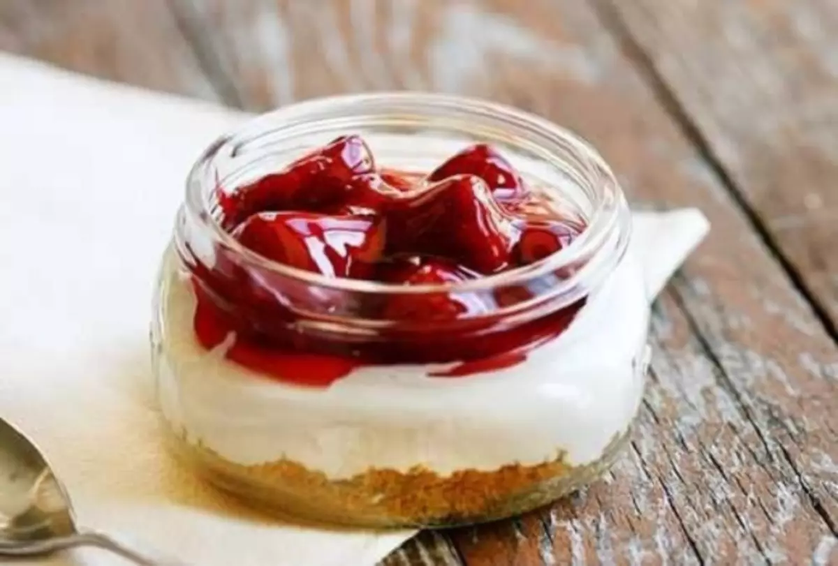 Aardbeien cheesecake