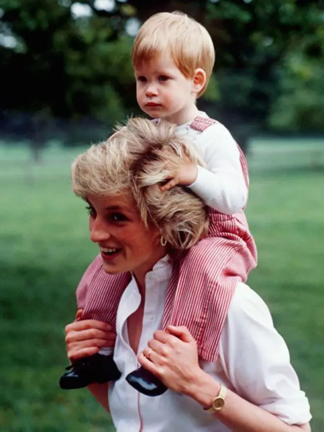 Princess Diana with Son